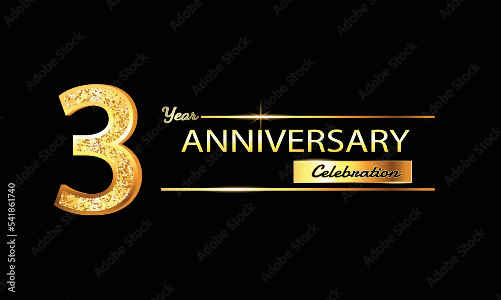 3 Year Anniversary celebration Vector Design. 3rd Anniversary ... 3 Year Anniversary celebration Vector Design. 3rd Anniversary ...