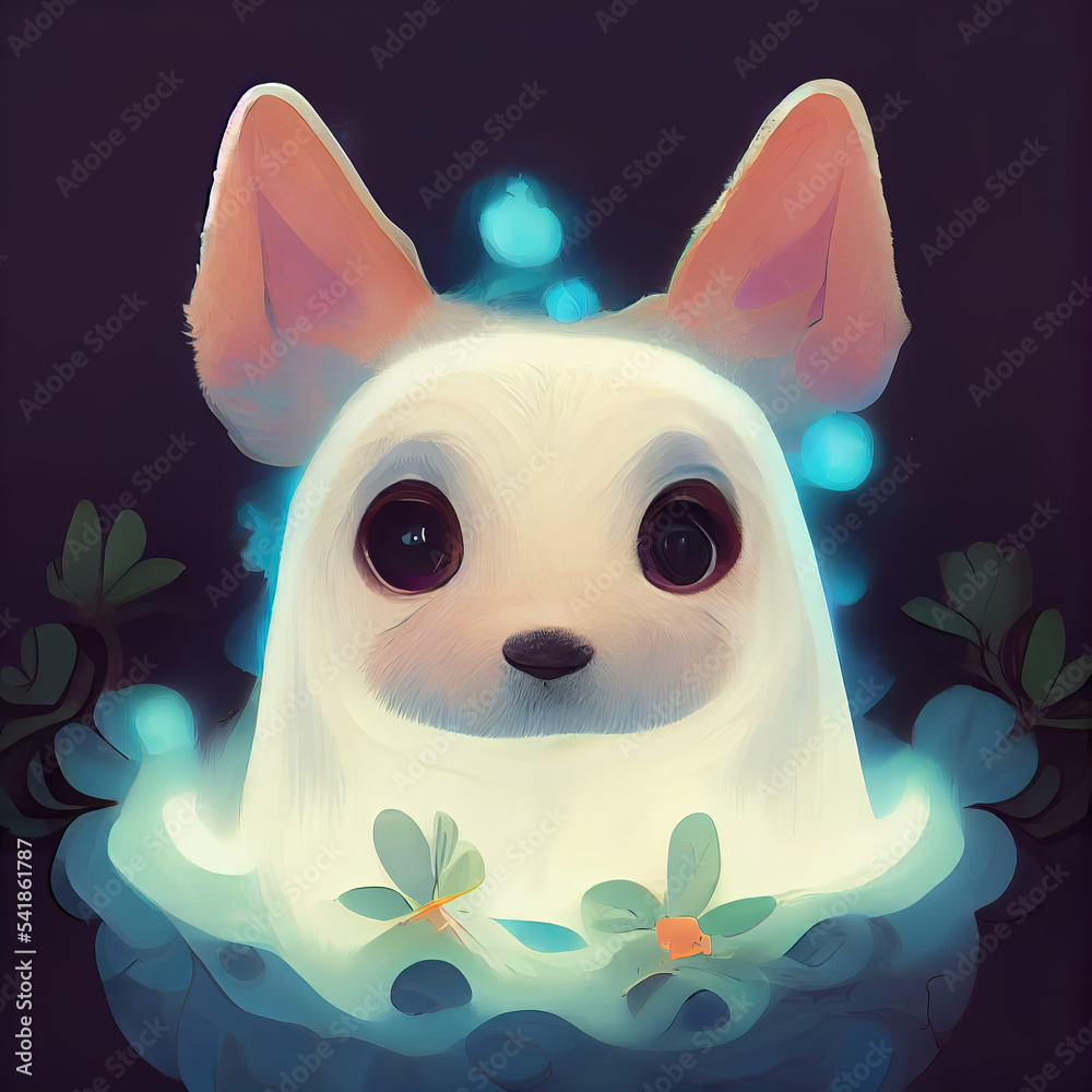 Adorable Cute Cartoon Artistic Animal Beautiful Dog Puppy Funny ...