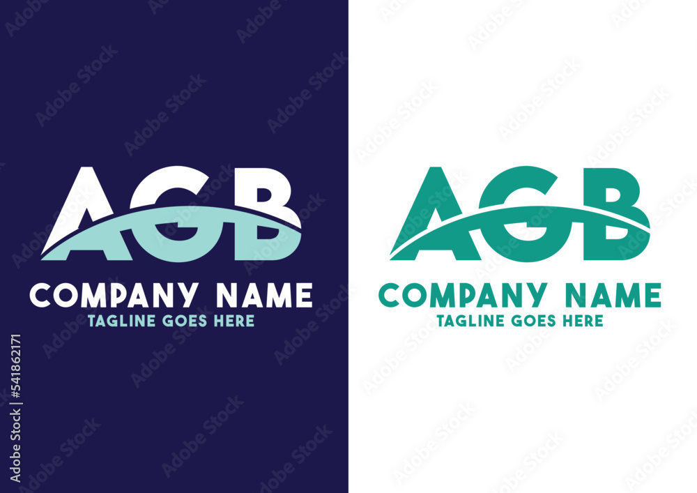 Letter AGB logo design vector template, AGB logo Stock Vector | Adobe Stock