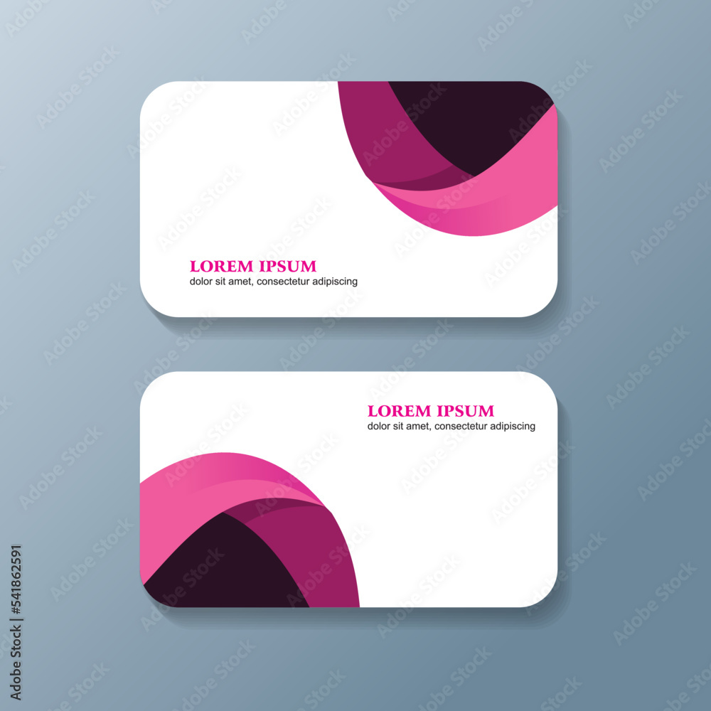 Business card design template, Clean professional business card ...