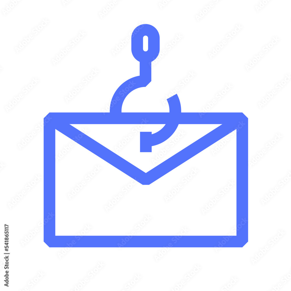 phishing hacker hacking email line icon Stock Vector | Adobe Stock