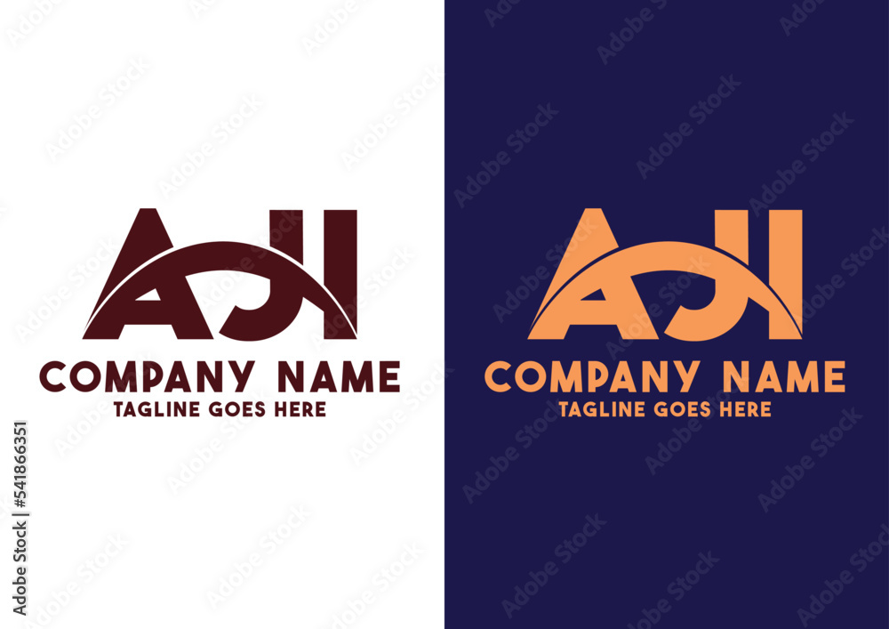 Letter AJI logo design vector template, AJI logo Stock Vector | Adobe Stock