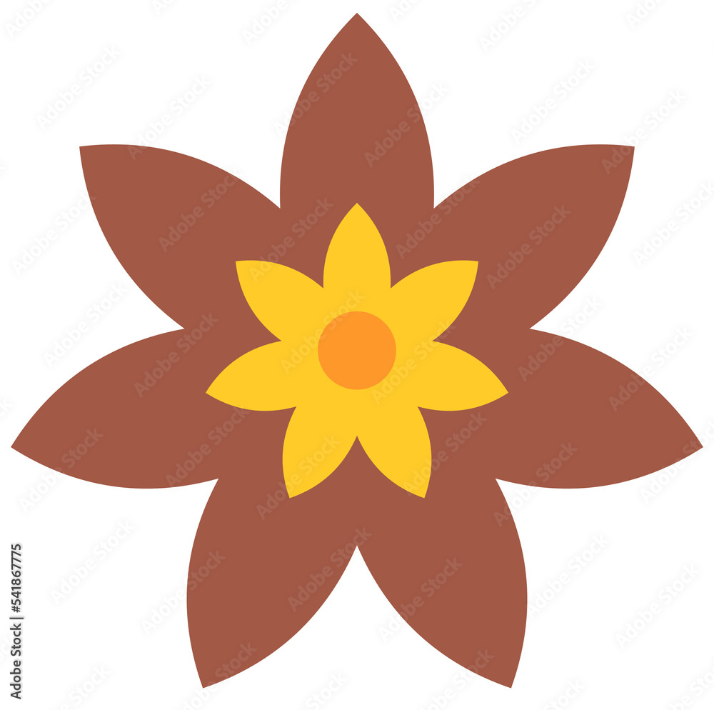Groovy retro flower Stock Illustration | Adobe Stock