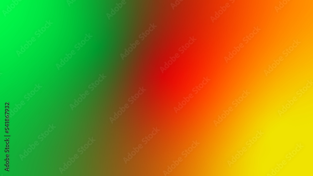 abstract green yellow red flag tricolor gradient background Stock ...