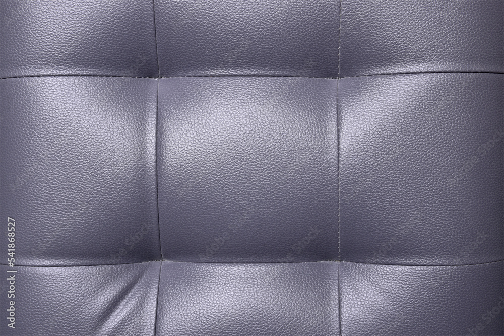 gray leather texture, close-up rough surface upholstery leather of sofa ...