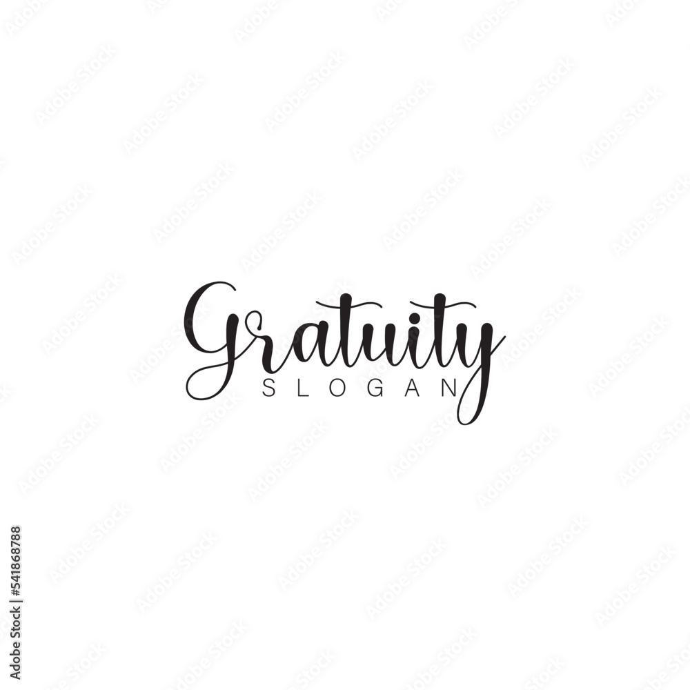 Vecteur Stock Gratuity Black n white signature logo design | Adobe Stock