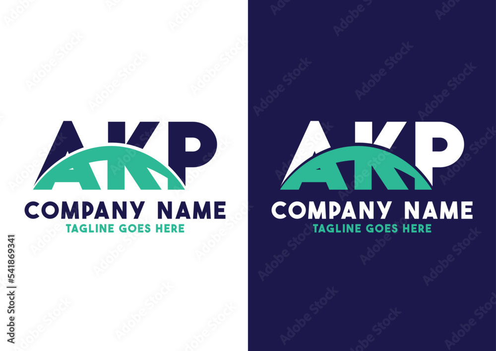 Letter AKP logo design vector template, AKP logo Stock Vector | Adobe Stock