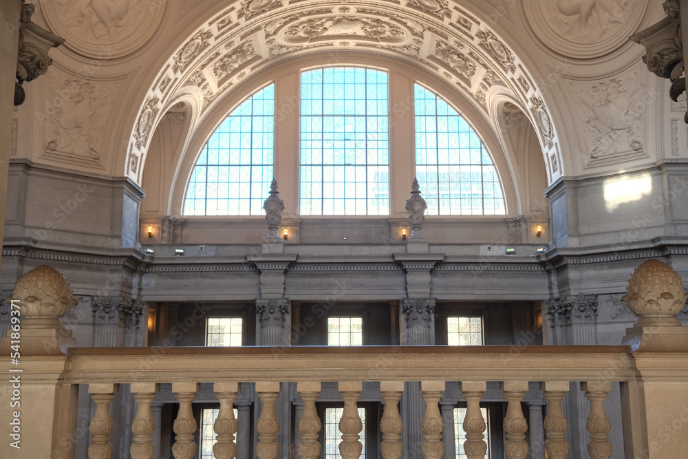 Breathtaking architecture details of panoramic dome columns scenic ...