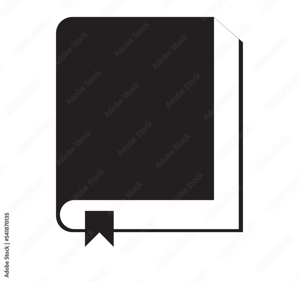Book vector icon on white background. Stock-Vektorgrafik | Adobe Stock