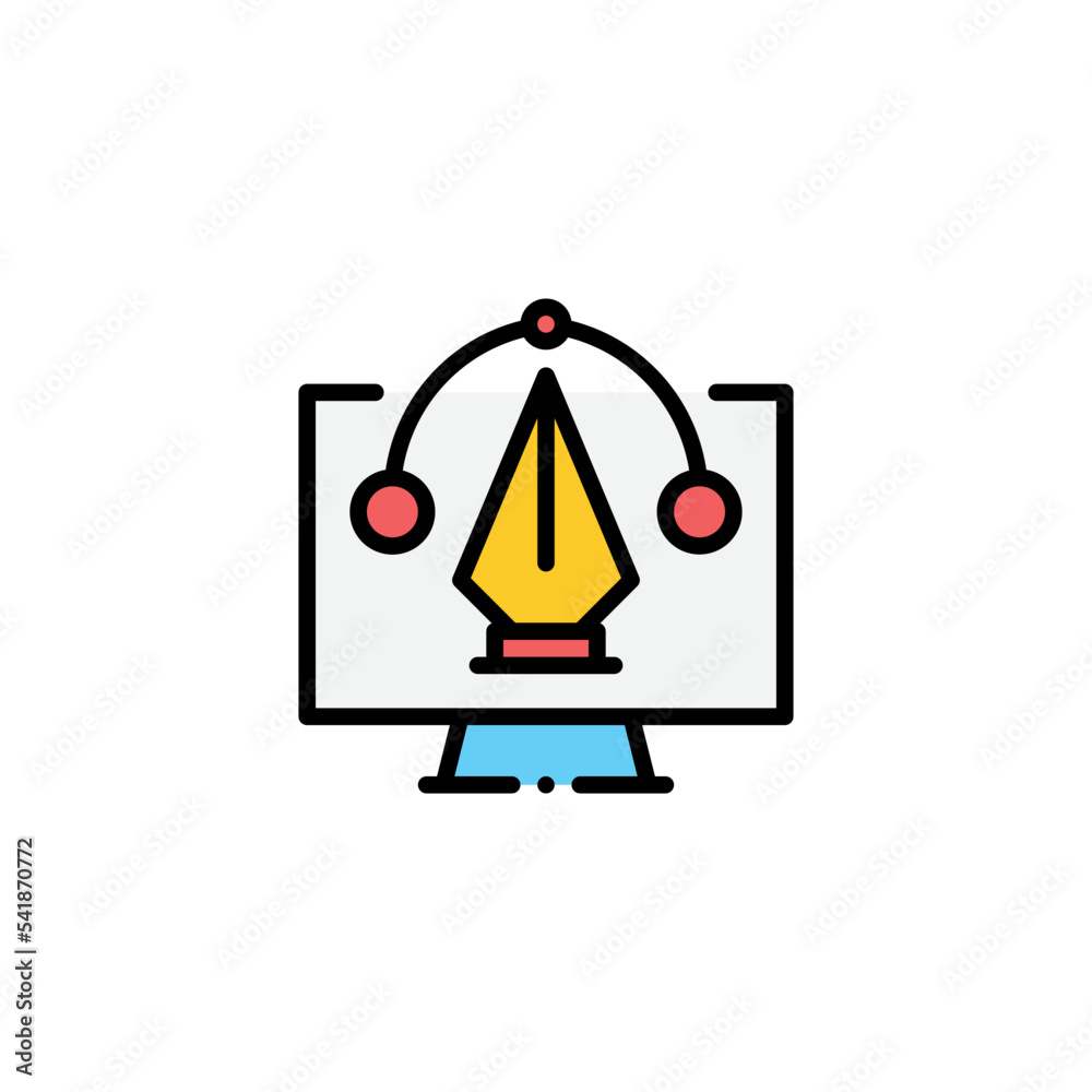 curvature tool icon Stock Vector | Adobe Stock