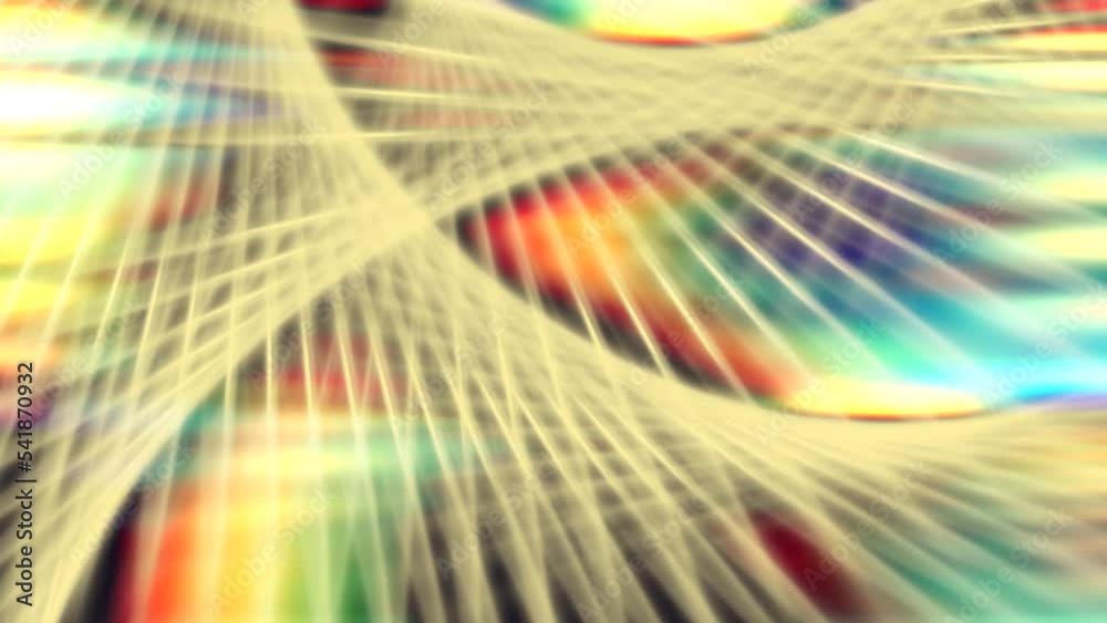 Abstract gradient multicolored background with lines and particles ...