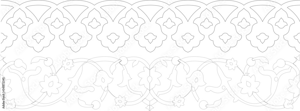 Taj Border design From tajmahal Stock Vector | Adobe Stock
