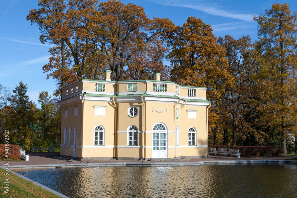 View of the ancient pavilion of "Upper bath" (bath pavilion for members ...
