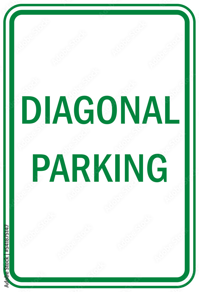 parking lot sign instruction Stock Illustration | Adobe Stock