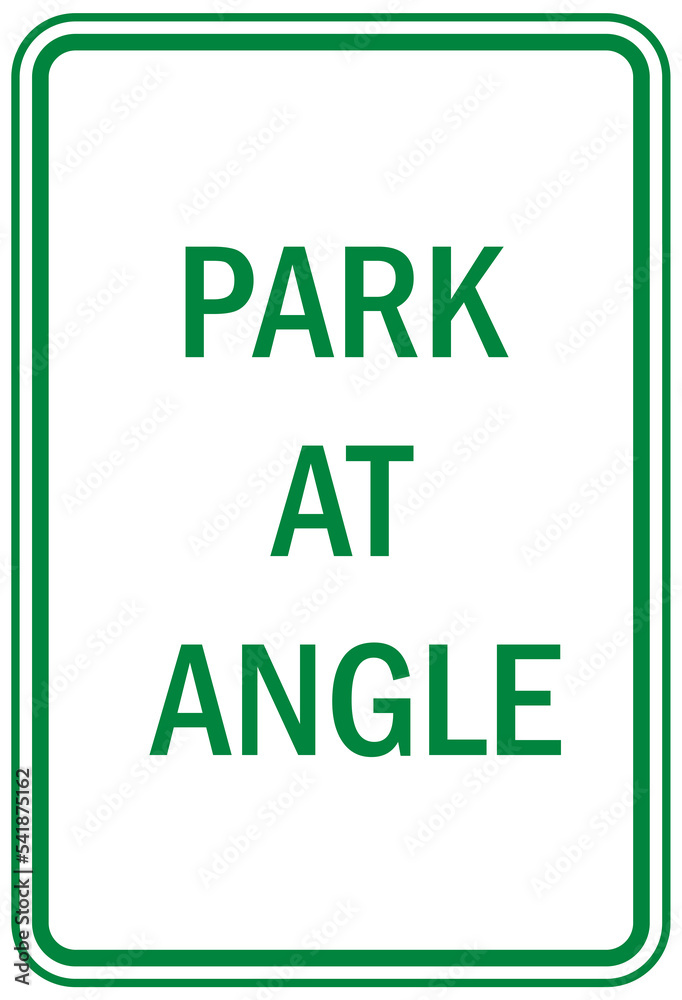 parking lot sign instruction Stock Illustration | Adobe Stock