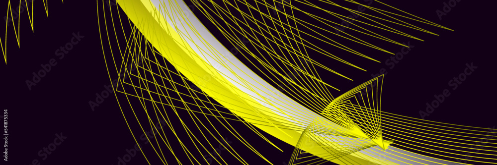 Abstract black and yellow background with lines Stock Vector | Adobe Stock
