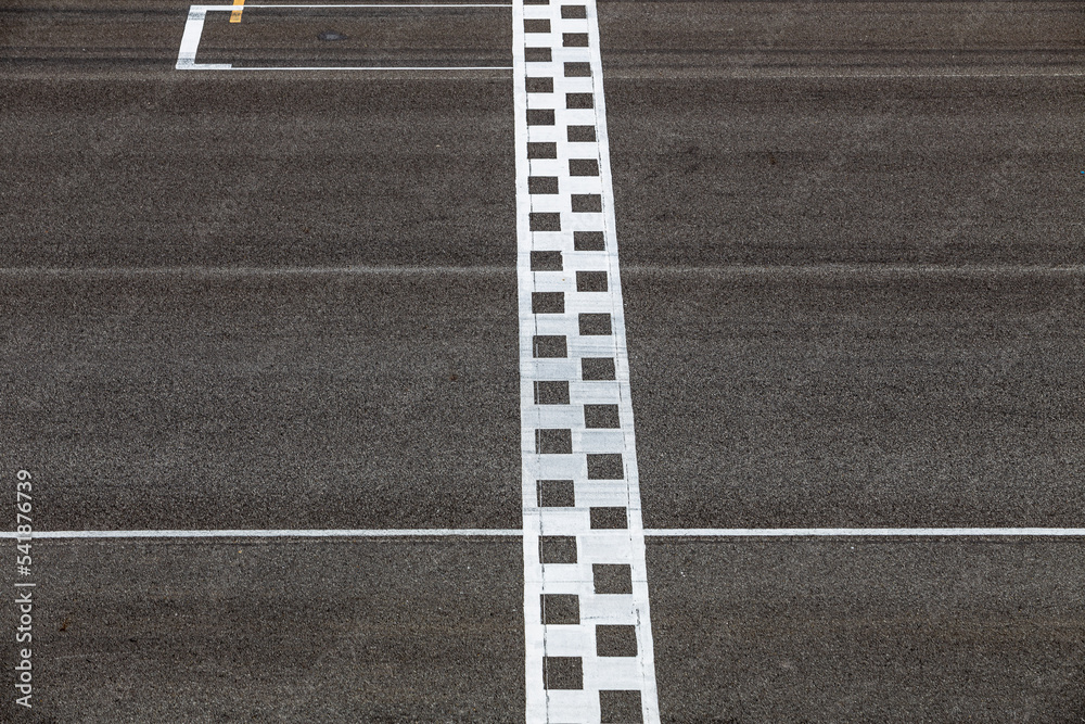 Aerial view grid start, Start and finish line of race track, Racing ...