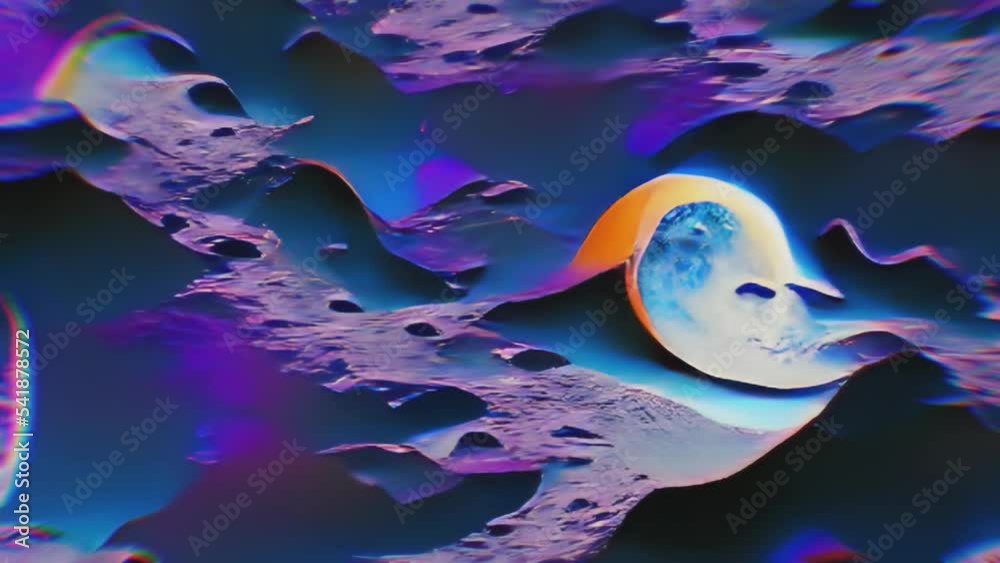 AI generated NFT crypto art of abstract creation. Digital image ...