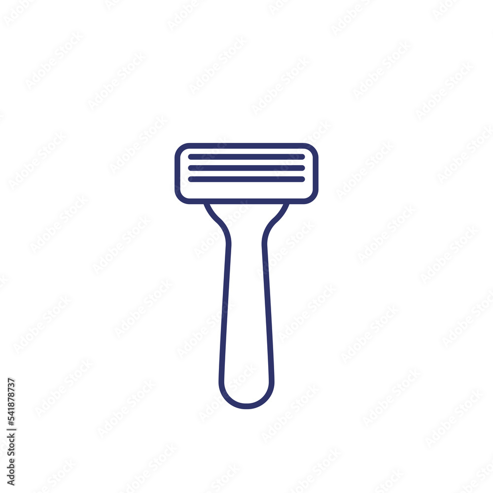 razor line icon on white Stock Vector | Adobe Stock