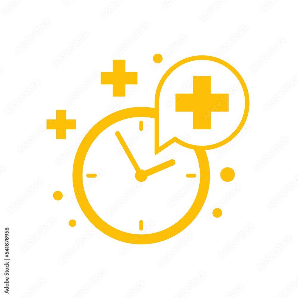 medical appointment time icon, vector Stock Vector | Adobe Stock