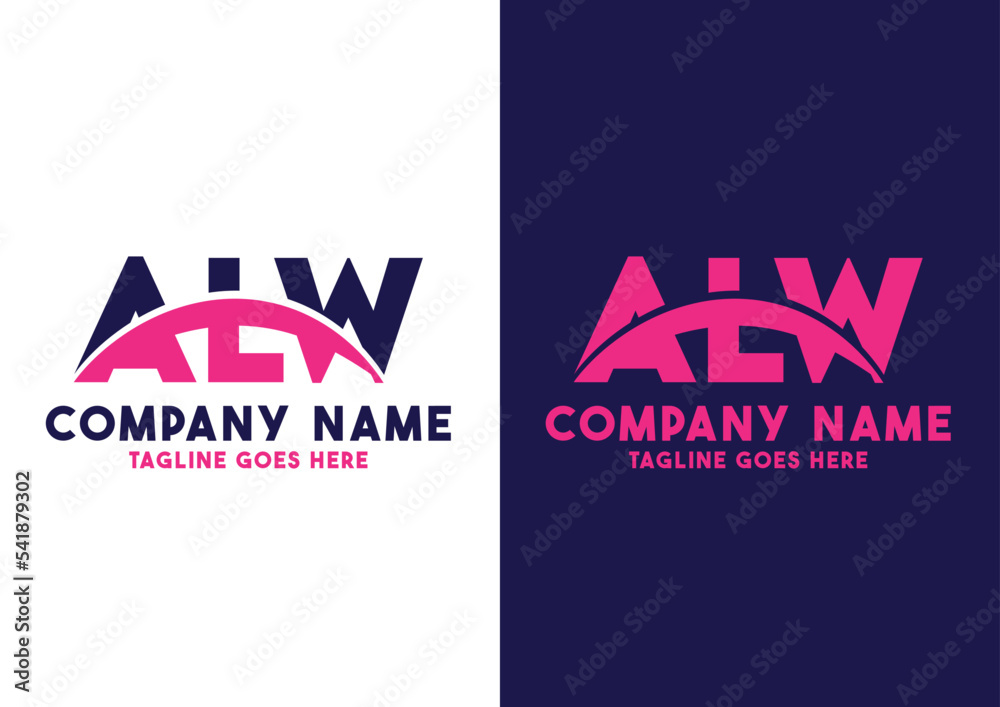 Letter ALW logo design vector template, ALW logo Stock-Vektorgrafik ...