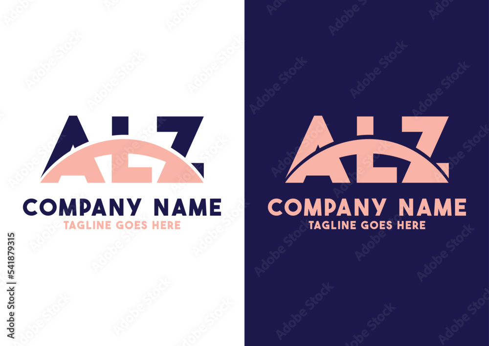 Letter ALZ logo design vector template, ALZ logo Stock Vector | Adobe Stock