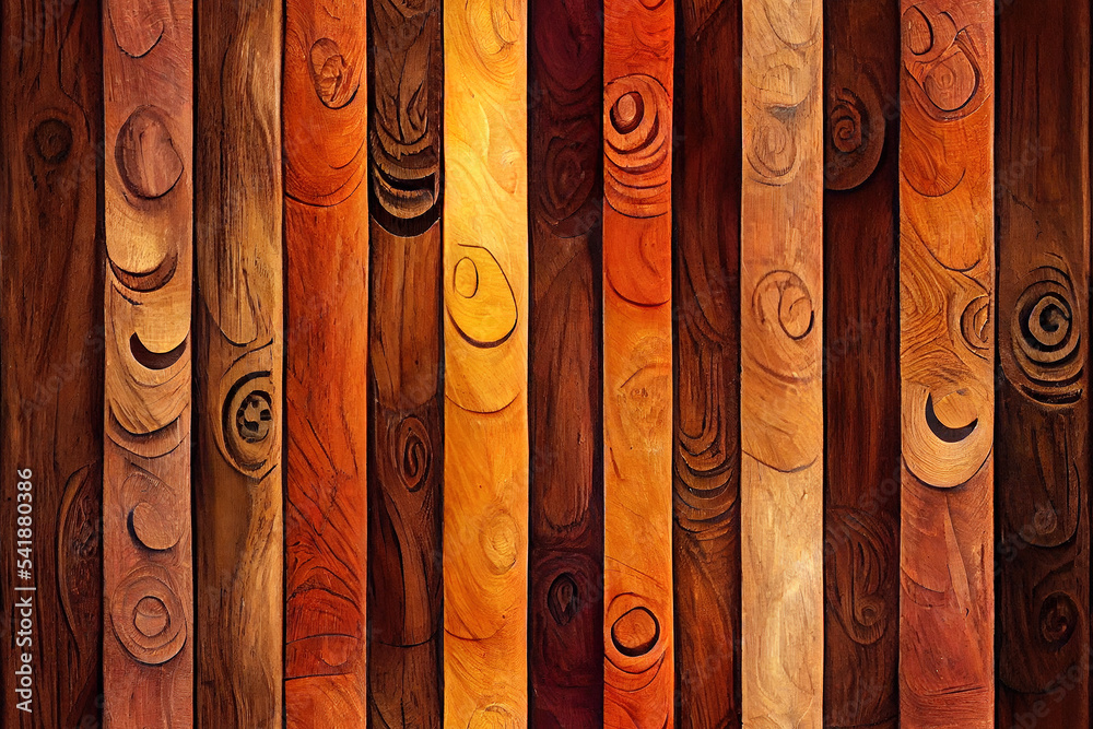 Wooden stripes seamless pattern Stock-Illustration | Adobe Stock