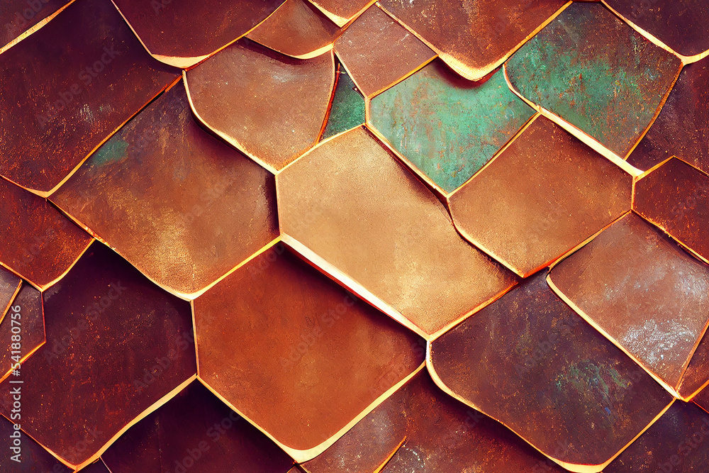 Abstract scales seamless pattern Stock Illustration | Adobe Stock