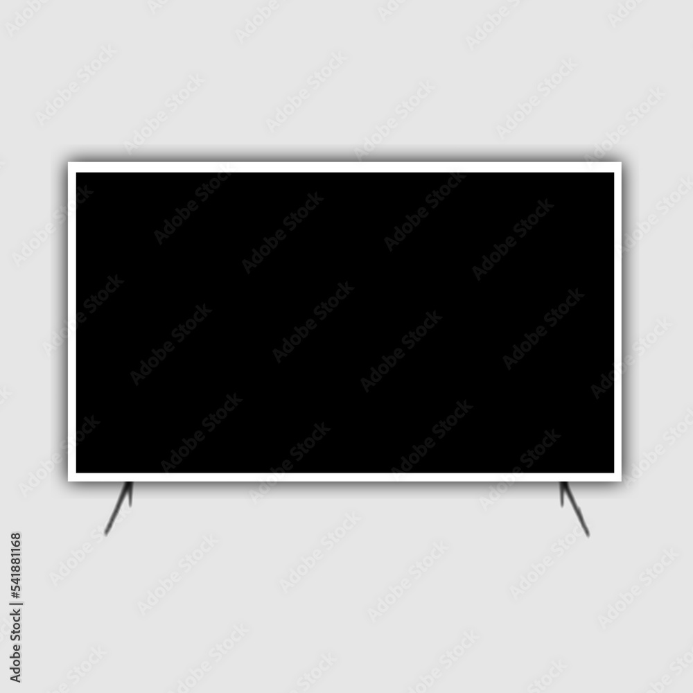 Frontal view of wide screen internet tv, monitor isolated on white ... Frontal view of wide screen internet tv, monitor isolated on white ...