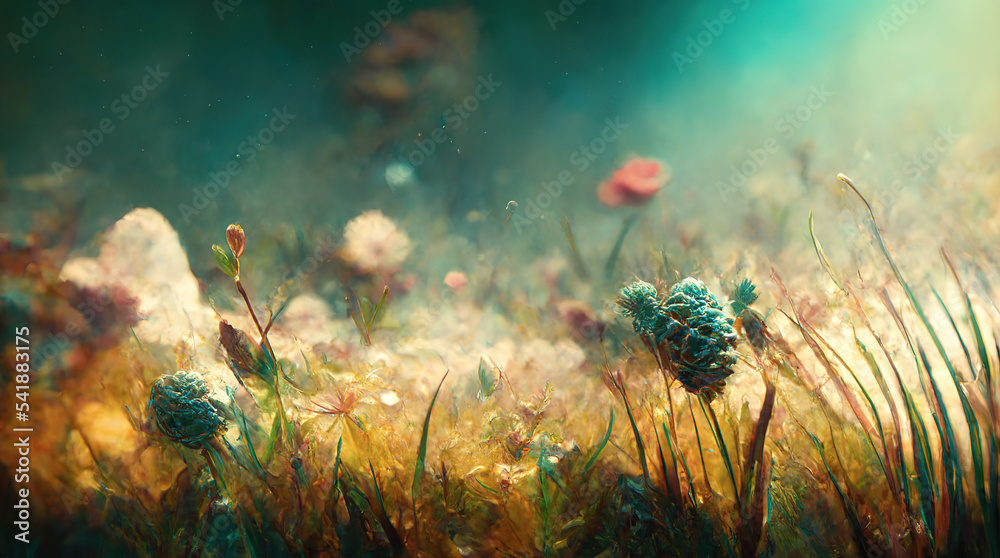 Beautiful nature. Background. AI render. Stock Illustration | Adobe Stock