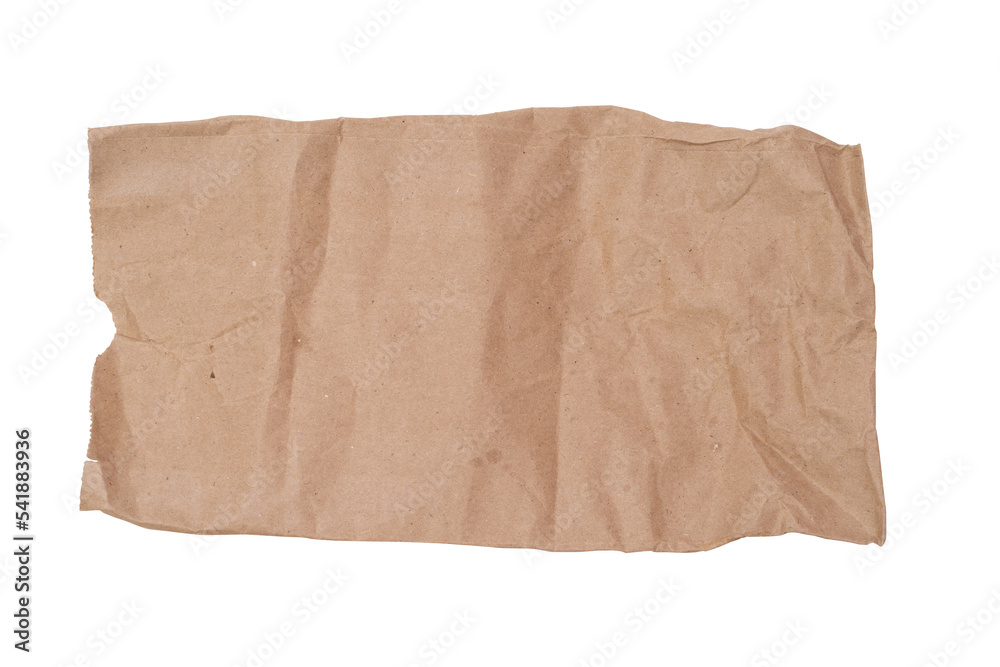 Piece of tear brown recycle cardboard paper Stock Photo | Adobe Stock