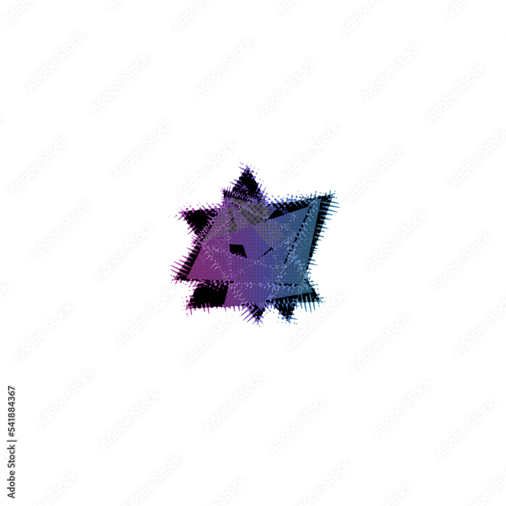 Abstract transparent glitch art texture element. Stock Illustration ...