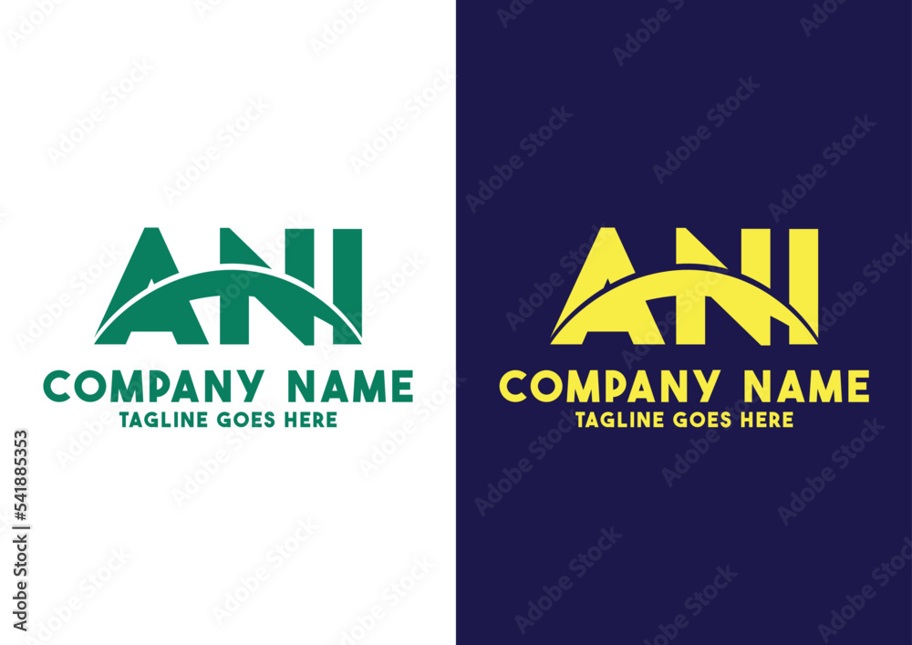 Letter AN logo design vector template, AN logo Stock Vector | Adobe Stock