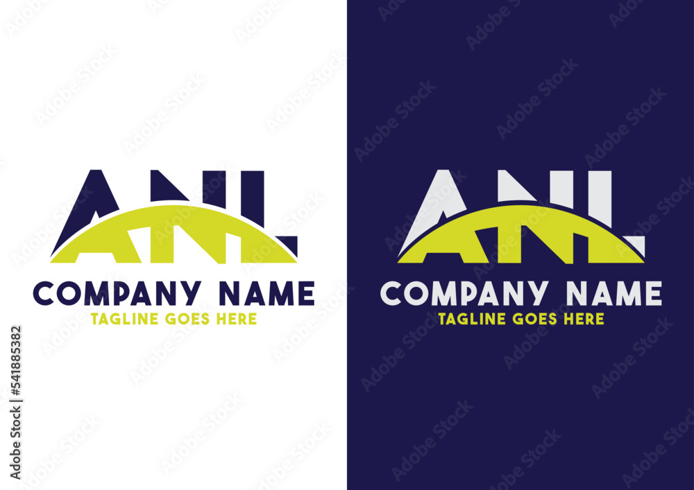 Letter ANL logo design vector template, ANL logo Stock-Vektorgrafik ...