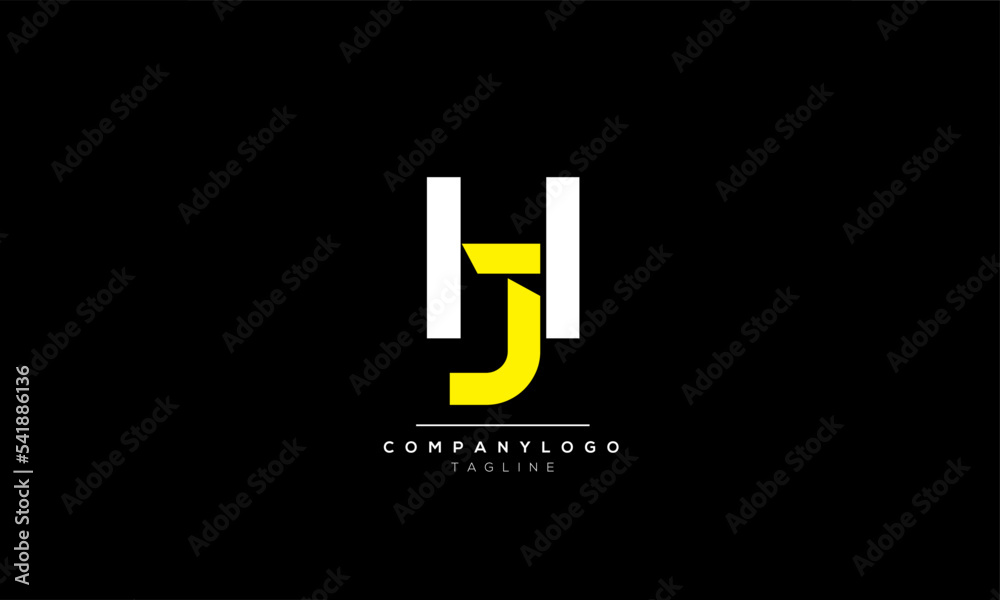Alphabet letters Initials Monogram logo HJ,HJ INITIAL, HJ letter Stock ...