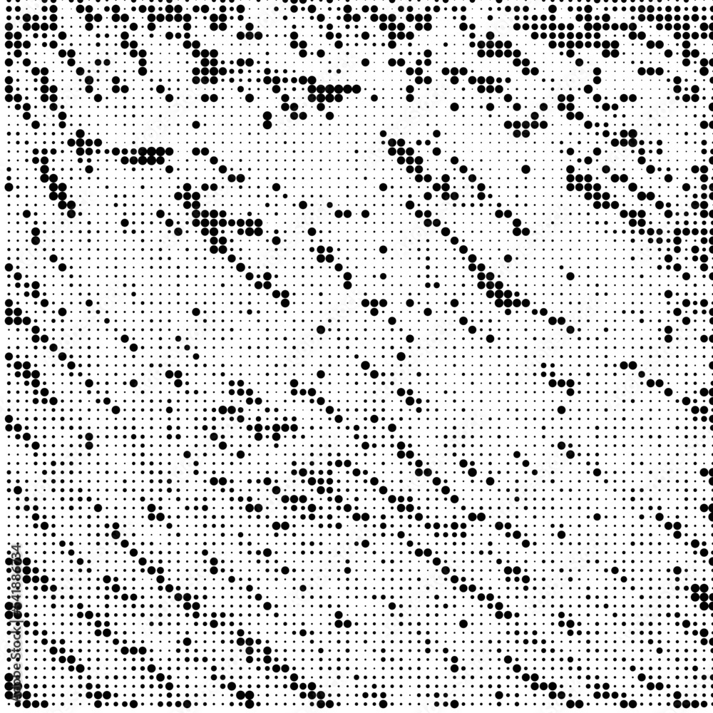 Wavy halftone pattern. Vector illustration Stock Vector | Adobe Stock