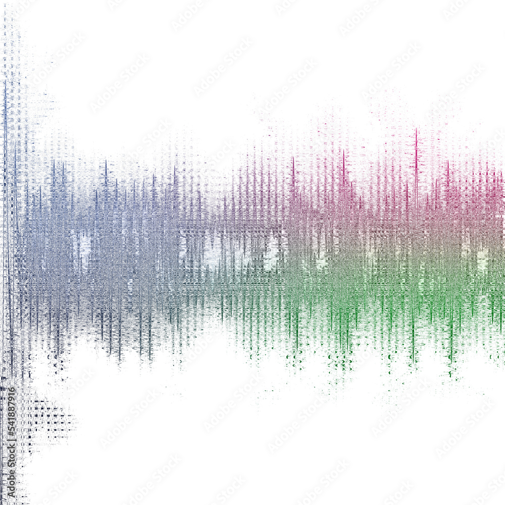 Abstract transparent wavy glitch art texture element. Stock ...