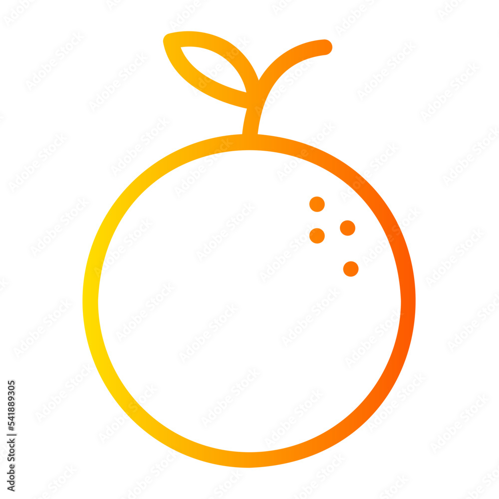 orange gradient icon Stock Vector | Adobe Stock