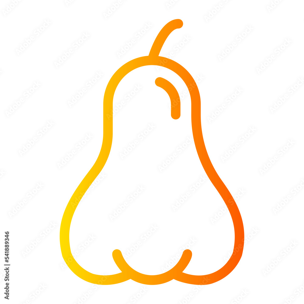 rose apple gradient icon Stock Vector | Adobe Stock