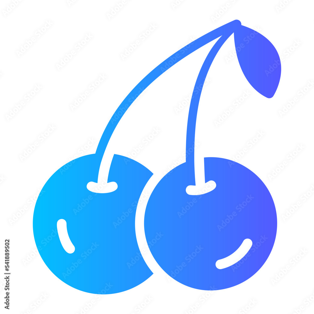 cherry gradient icon Stock Vector | Adobe Stock