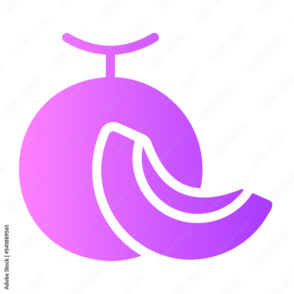 melon gradient icon Stock Vector | Adobe Stock