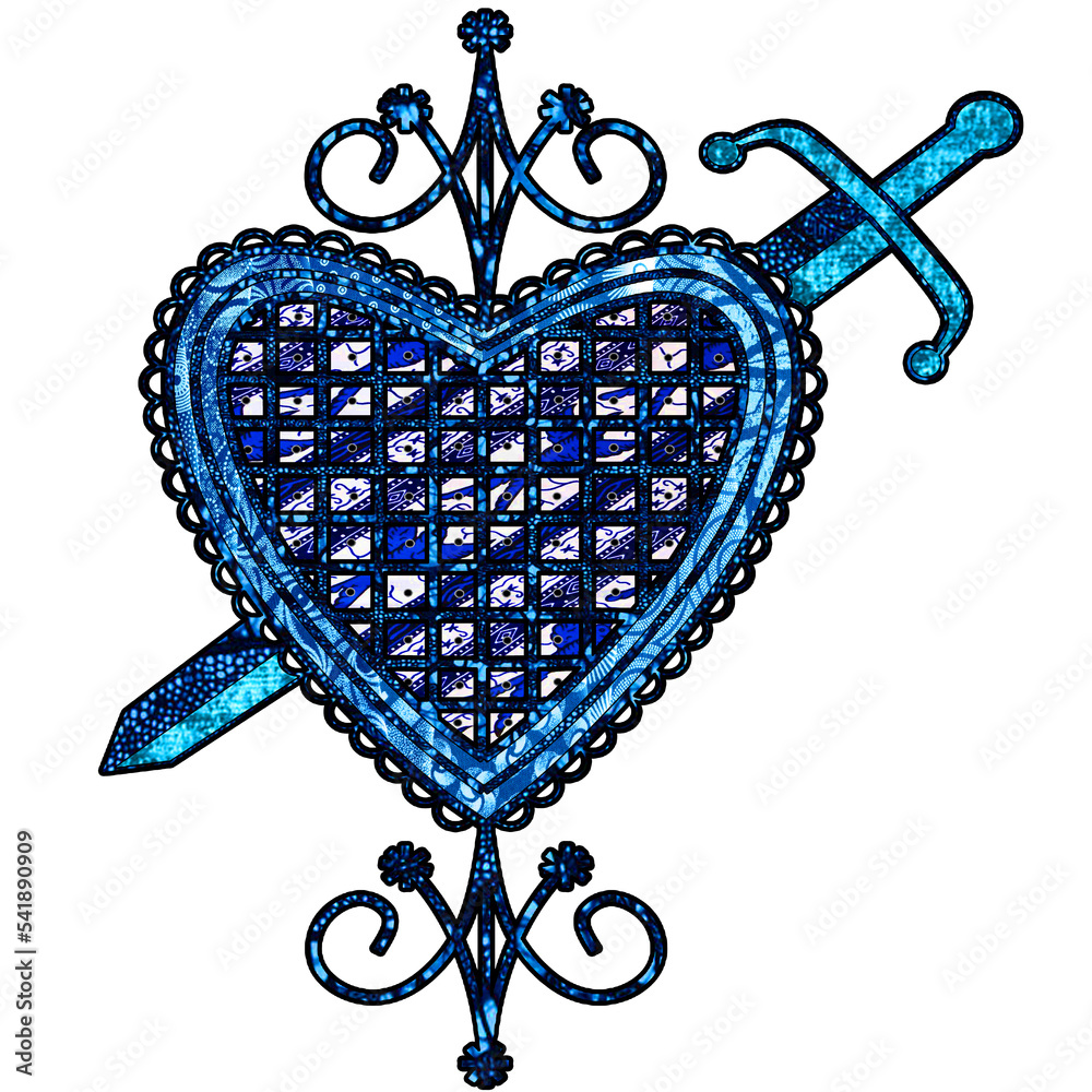 Erzulie Dantor Veve Sigil Stock Illustration | Adobe Stock