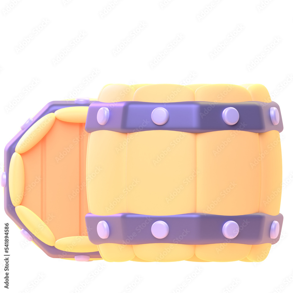 Barrel in 3d render for graphic asset web presentation or other Stock ...