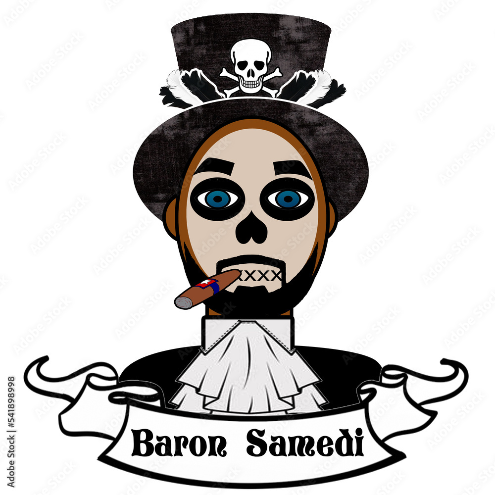 Baron Samedi Portrait Stock Illustration | Adobe Stock