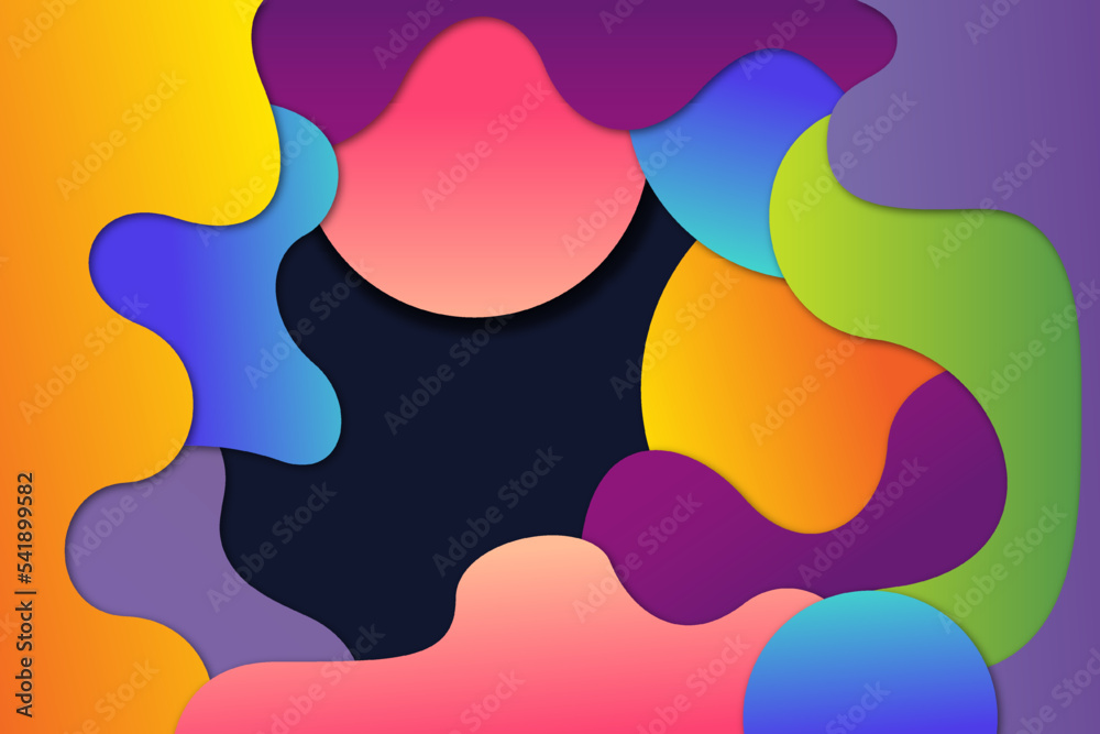 Abstract colorful shapes background Stock Vector | Adobe Stock