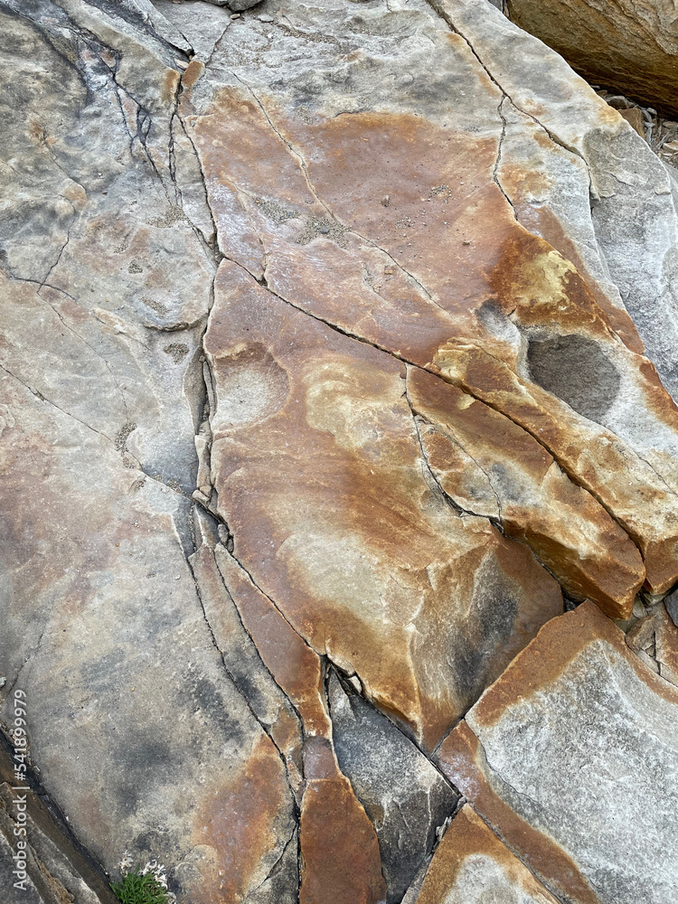 Stone rock boulder texture seaside landscape northern nature Stock ...