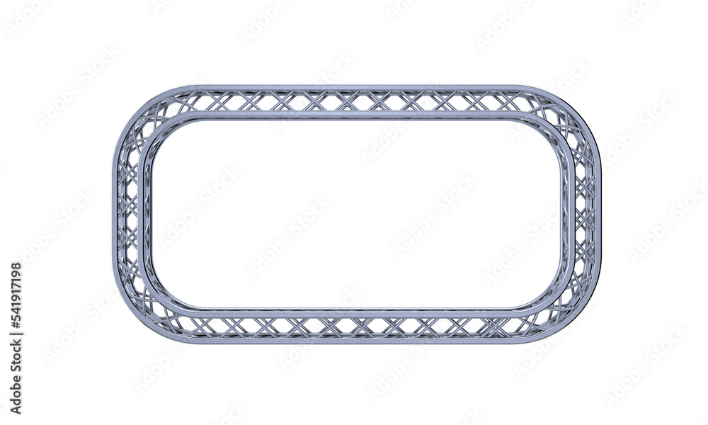 Truss frame in form of rectangle. Isolated on transparent background ...