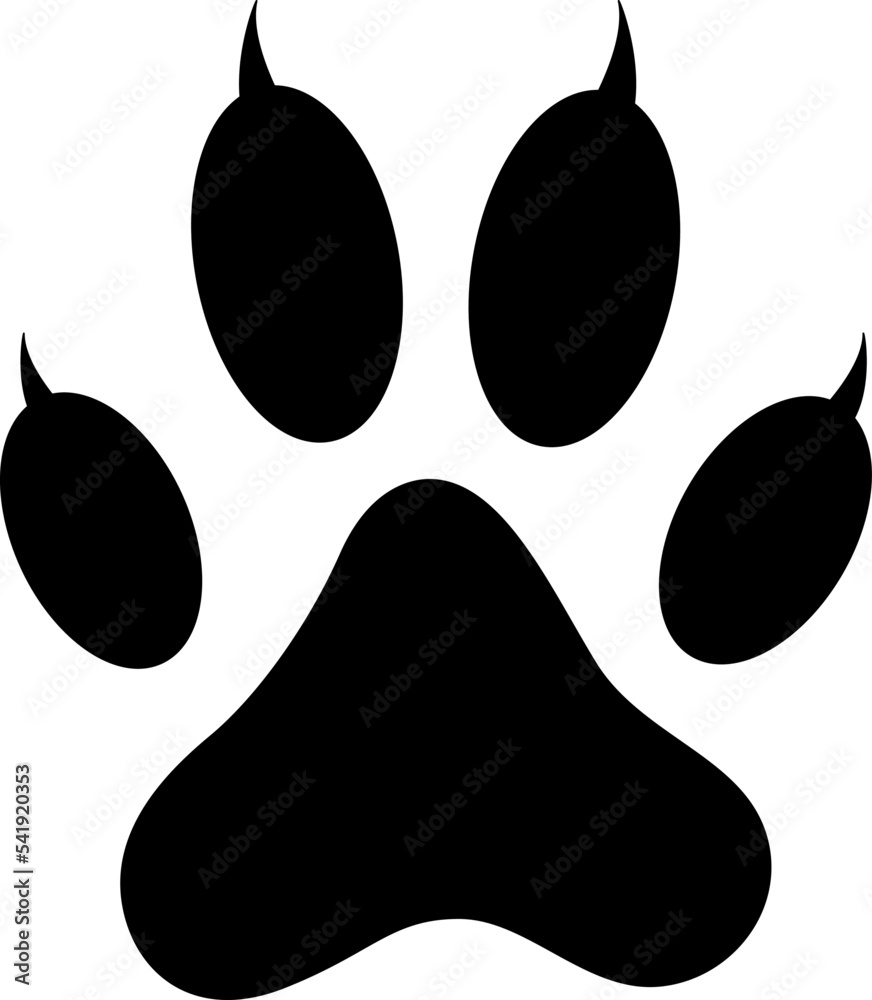 Cat Paw Cut File, SVG file for Cricut and Silhouette , EPS , Vector ...