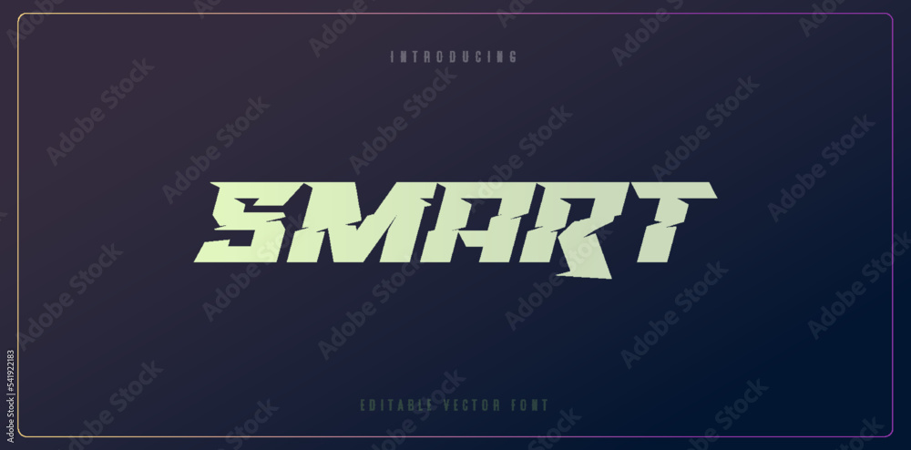 Smart text Sport Modern Italic Alphabet Font template. Typography urban ...