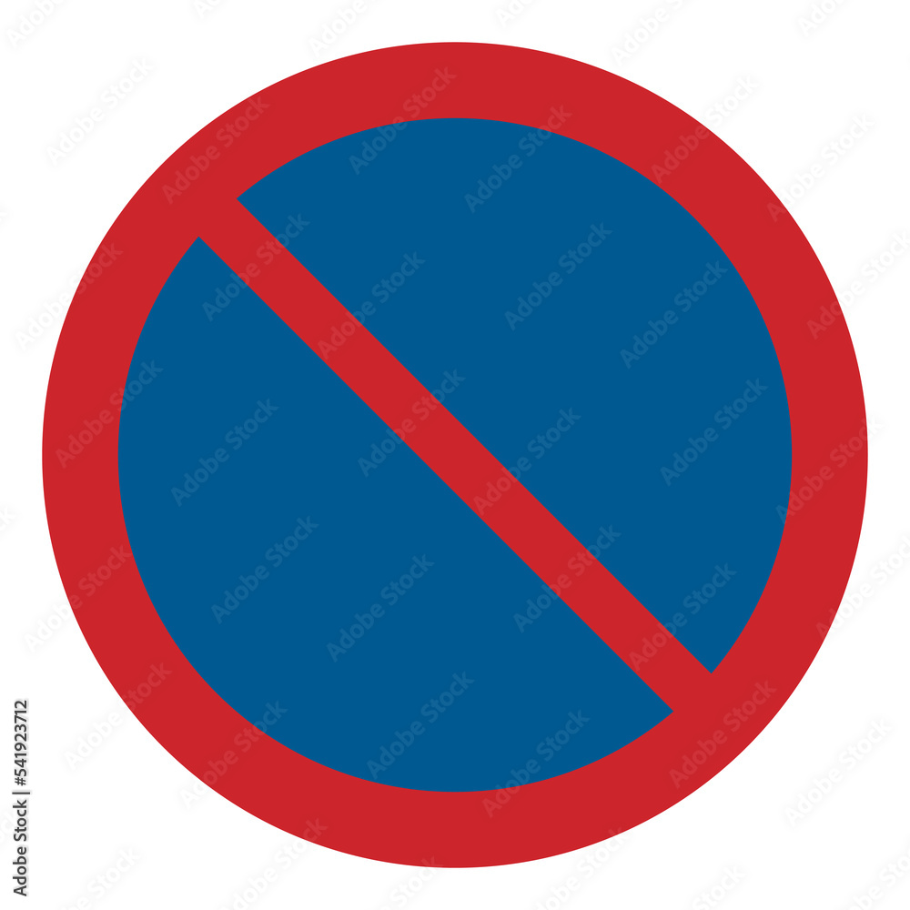 Prohibited road signs. No parking. Traffic signs. Stock Vector | Adobe ...